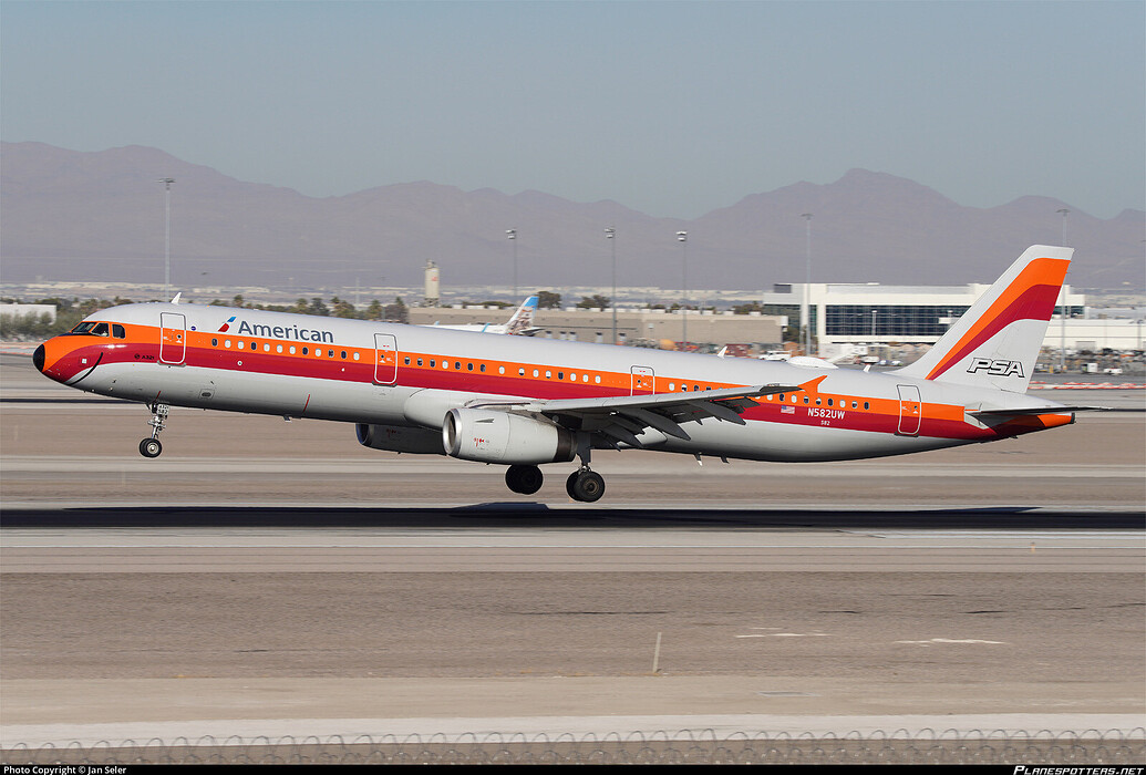 AAL / A321 - American Airlines (PSA Heritage livery) - Livery ...