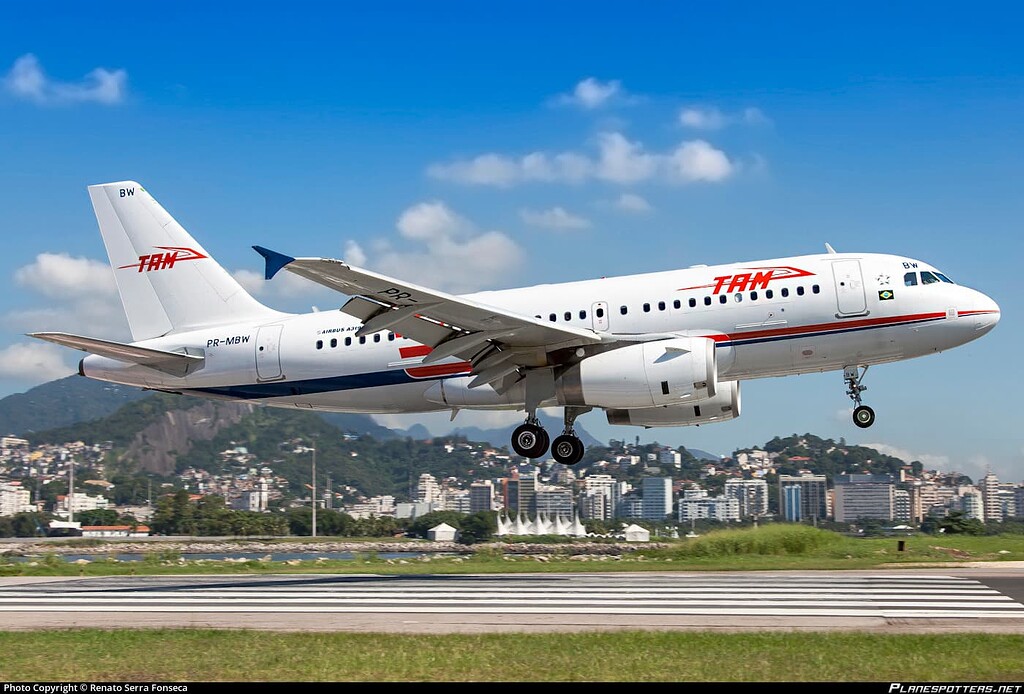 TAM / A319 - LATAM Airlines Brasil (TAM Linhas Aéreas 1970's Retro ...