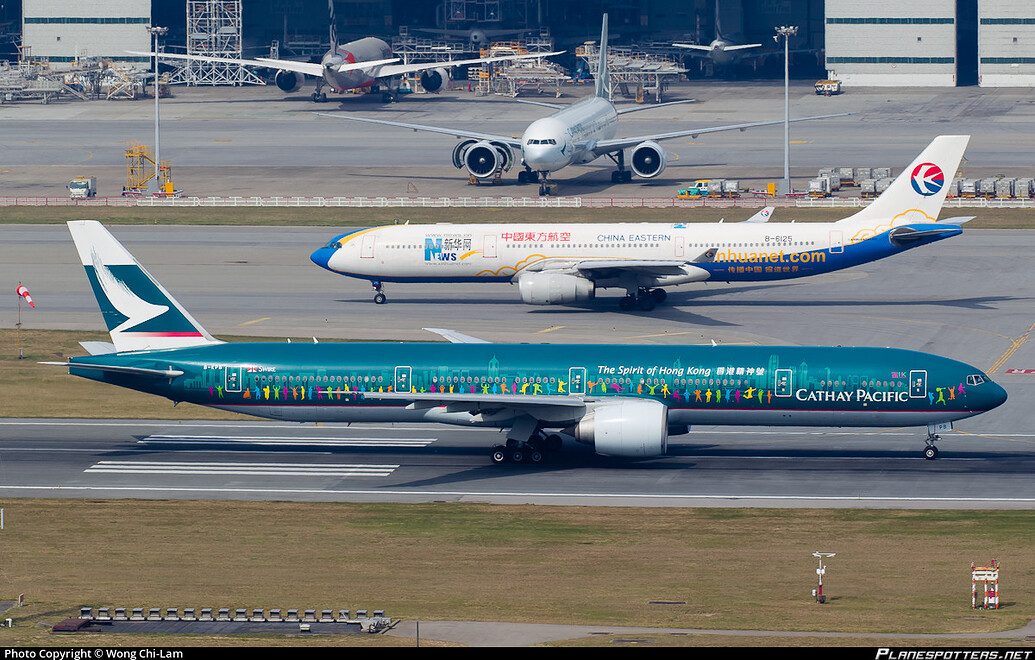 CPA / B77W - Cathay Pacific Airways (The Spirit of Hong Kong livery ...
