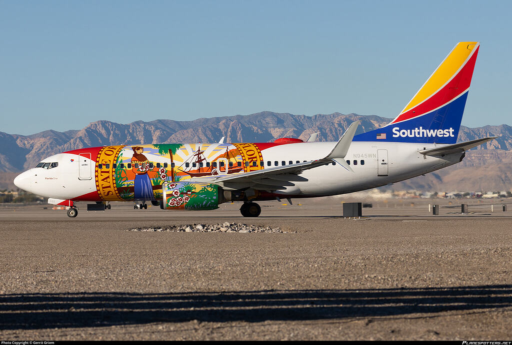 SWA / B737 - Southwest Airlines (Florida One livery) - Livery ...