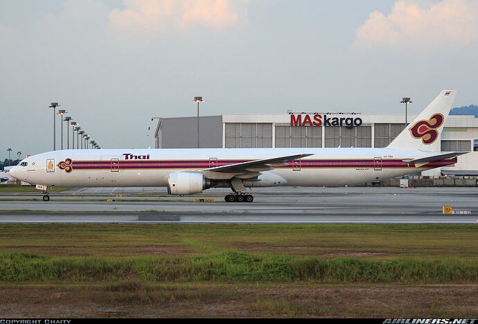 THA / B773 - Thai Airways (Old Colors livery) - Livery - World of ...