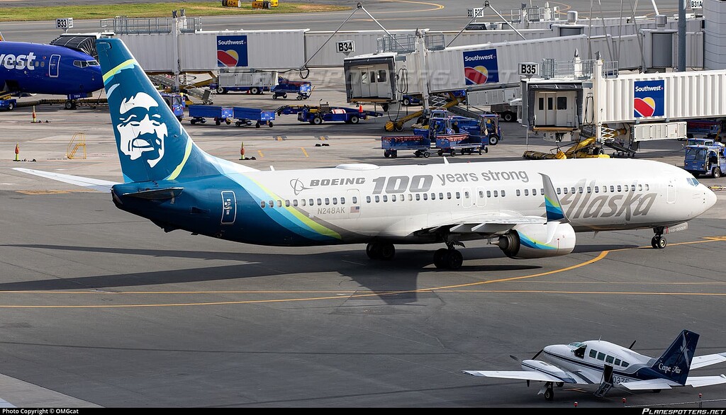 ASA / B739 - Alaska (Boeing 100 years strong livery) - Livery ...