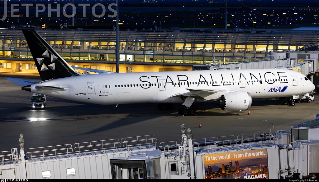 ANA / B789 - All Nippon Airways (Star Alliance livery) - Livery - World ...