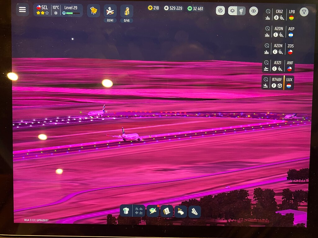 Pink screen - Bug report - World of Airports forum