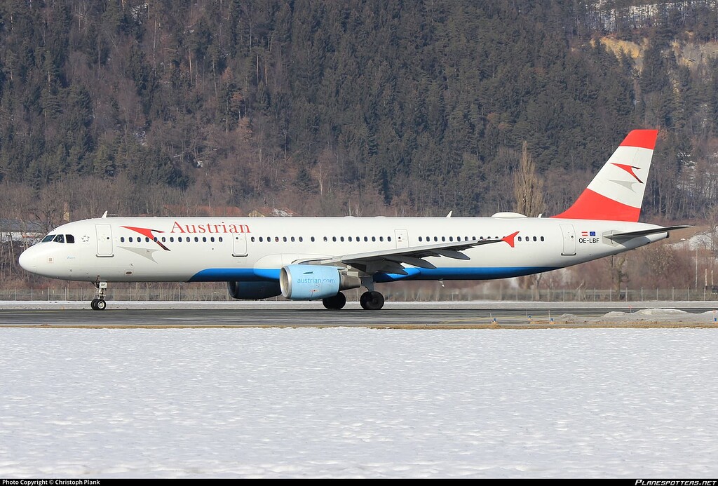 AUA / A321 - Austrian Airlines (Old Colors Livery) - Livery - World of ...
