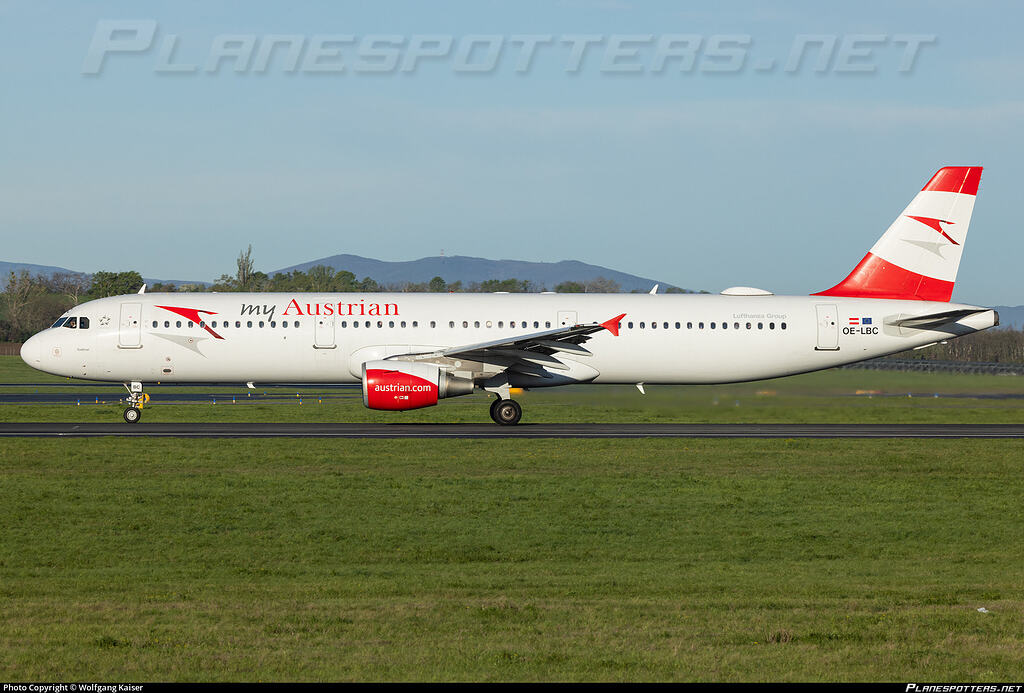 AUA / A321 - Austrian Airlines (my Austrian livery) - Livery ...
