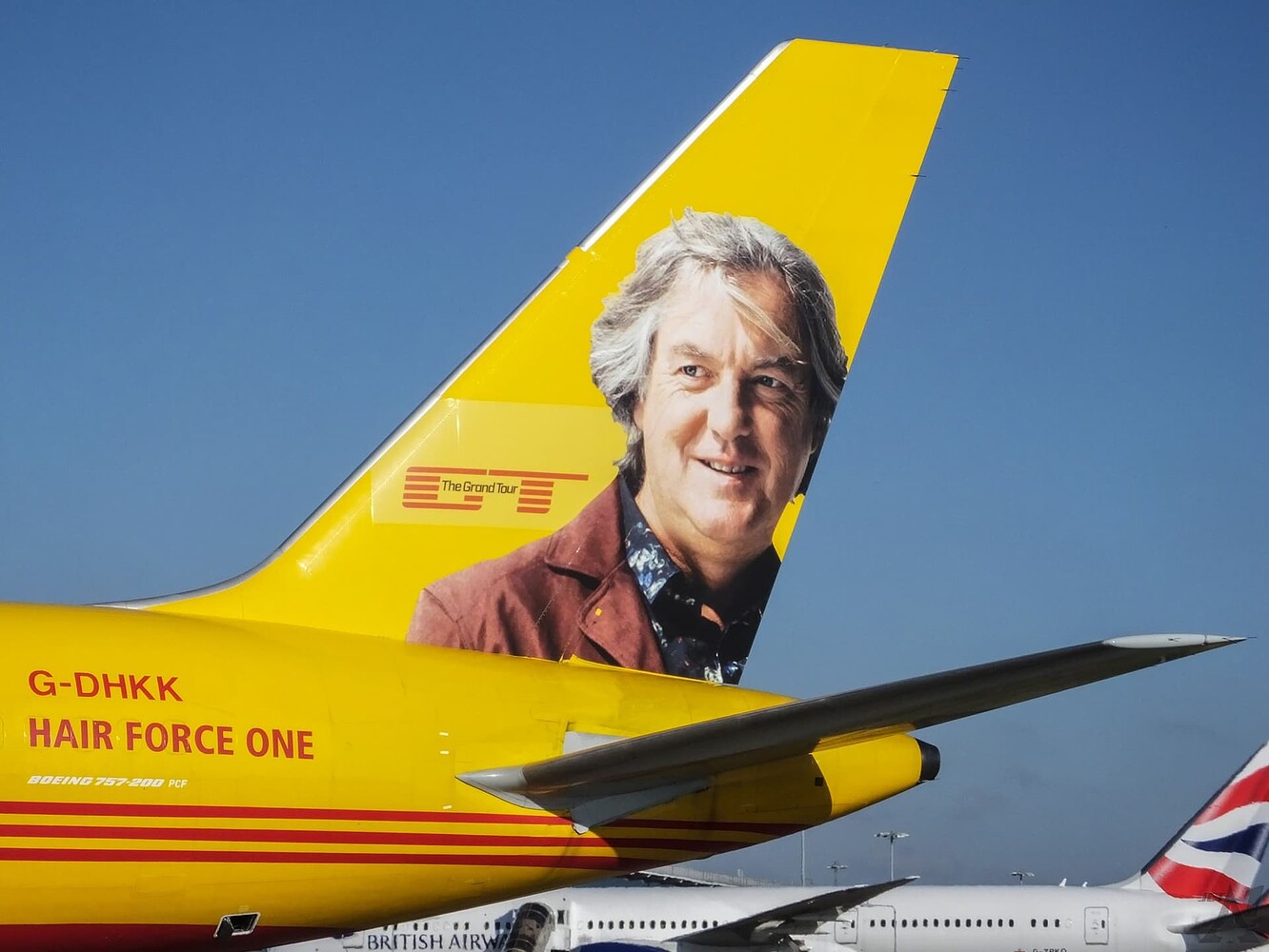 DHK / B752CF - DHL Air UK (Hair Force One livery) - Livery - World of ...