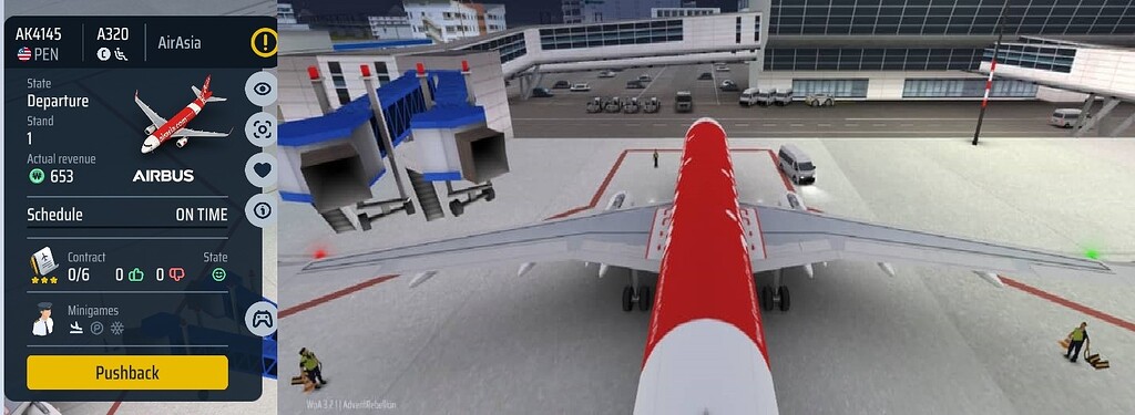 [UI] - Added Aircraft Pushback UI Interface inside Camera View ...