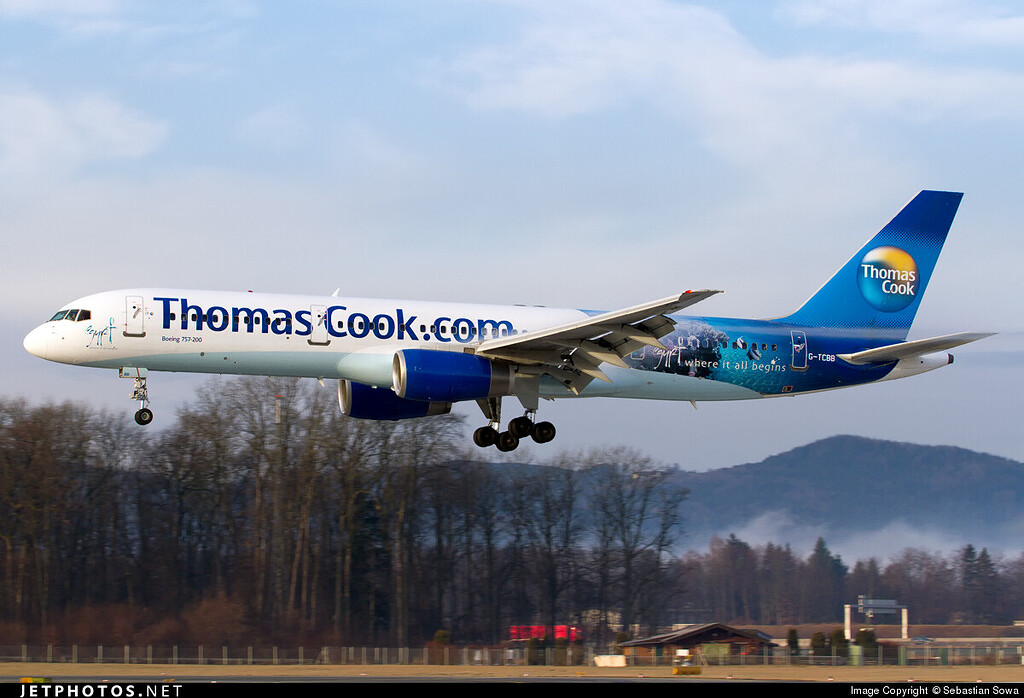 TCX / B752 - Thomas Cook (Egypt Livery - Globe logos) - Livery ...