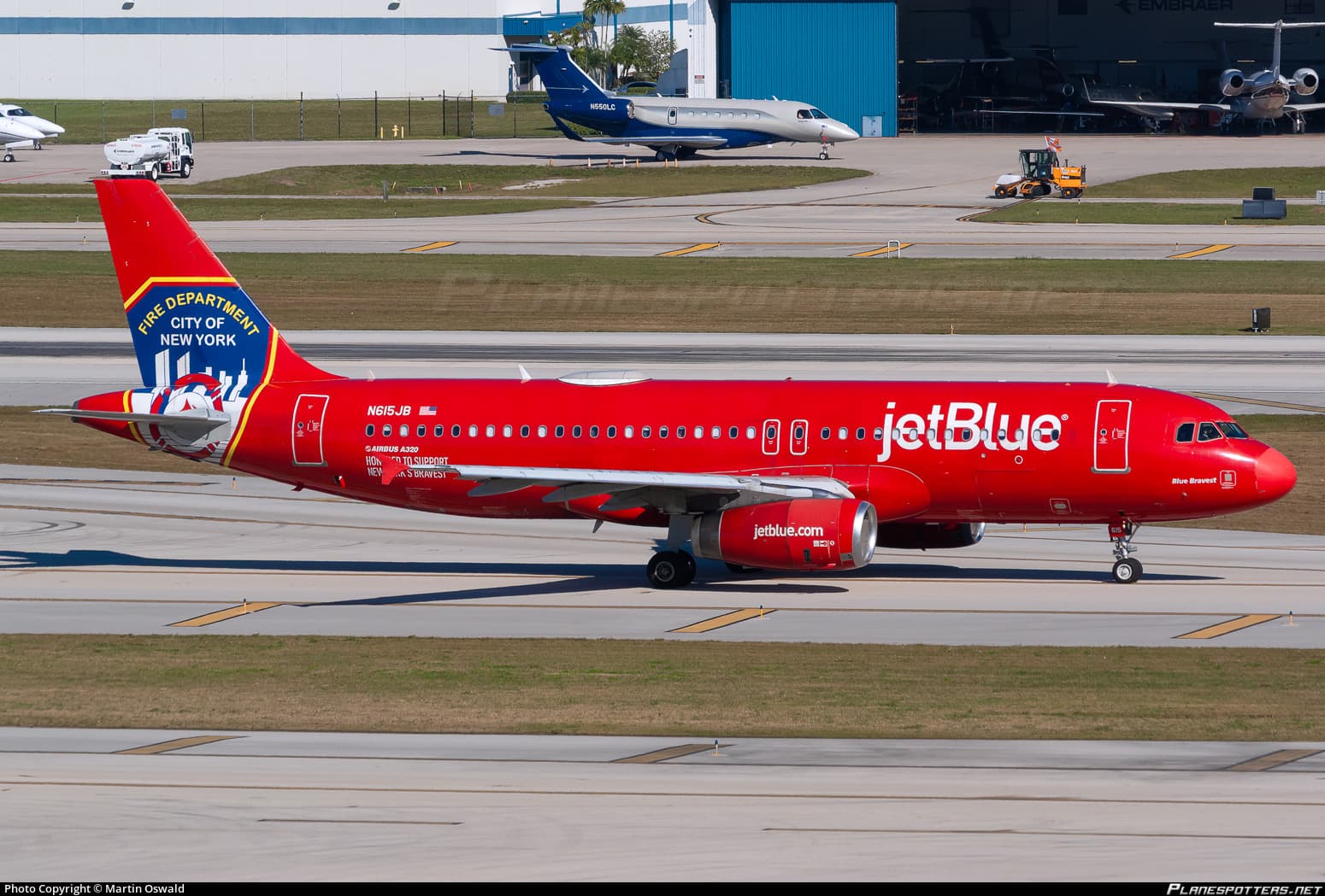 JBU / A320 - JetBlue Airlines (New York City Fire Department ) - Livery ...